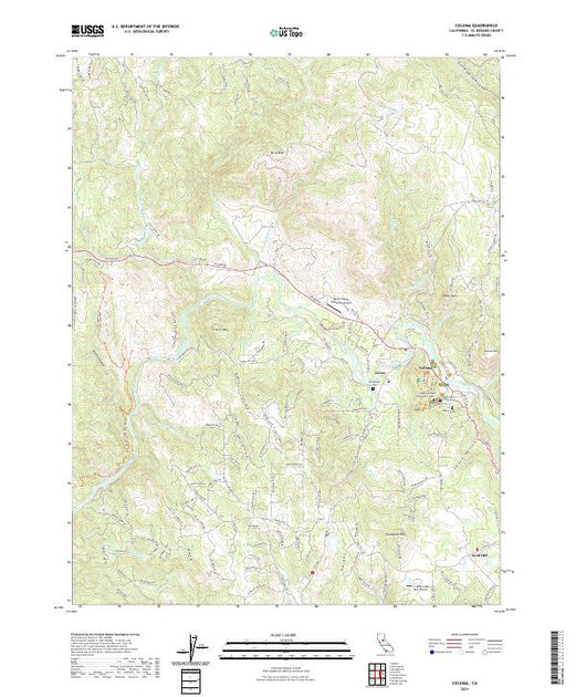 US Topo 7.5-minute map for Coloma CA – American Map Store