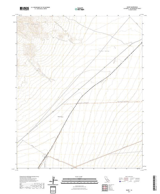 US Topo 7.5-minute map for Danby CA – American Map Store