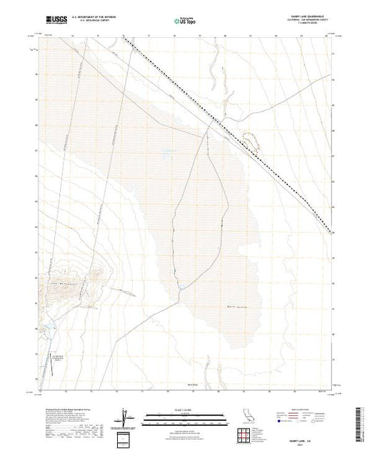 US Topo 7.5-minute map for Danby Lake CA – American Map Store