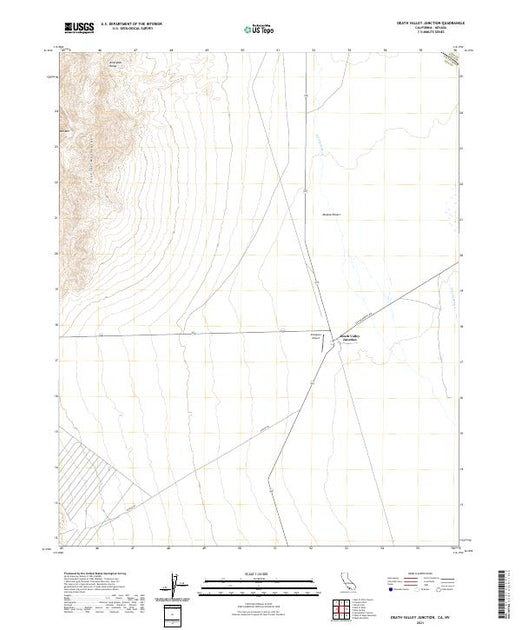 US Topo 7.5-minute map for Death Valley Junction CANV – American Map Store