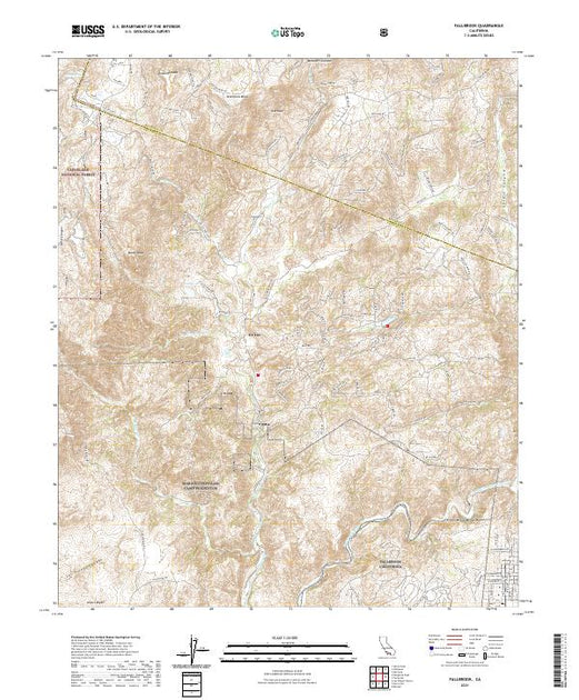 US Topo 7.5-minute map for Fallbrook CA – American Map Store