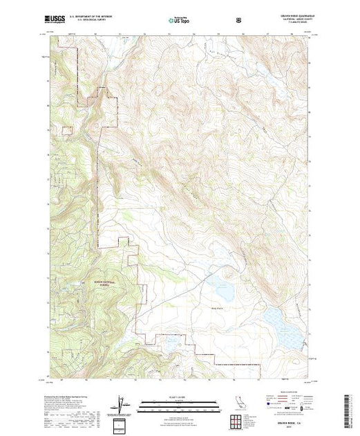 US Topo 7.5-minute map for Graven Ridge CA – American Map Store