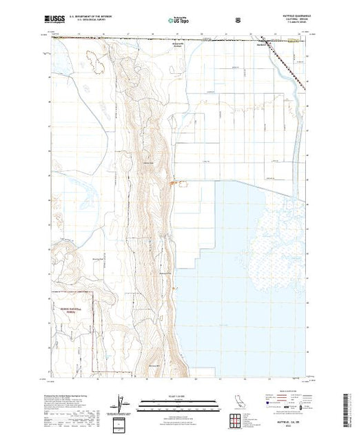 US Topo 7.5-minute map for Hatfield CAOR – American Map Store