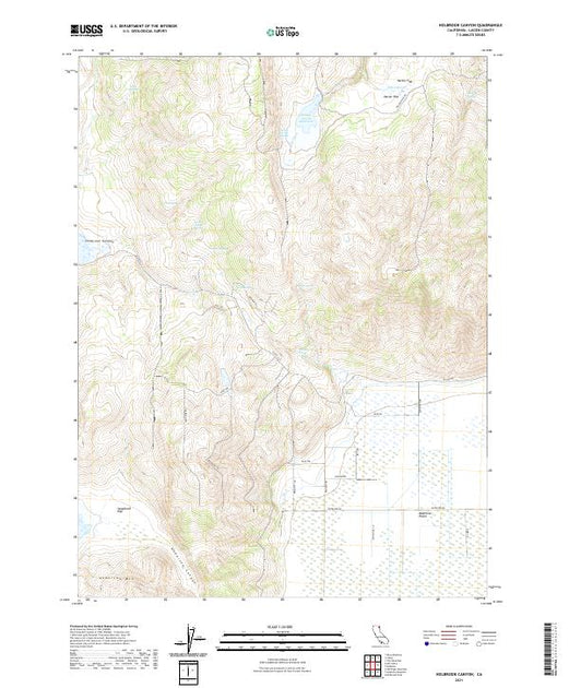US Topo 7.5-minute map for Holbrook Canyon CA – American Map Store