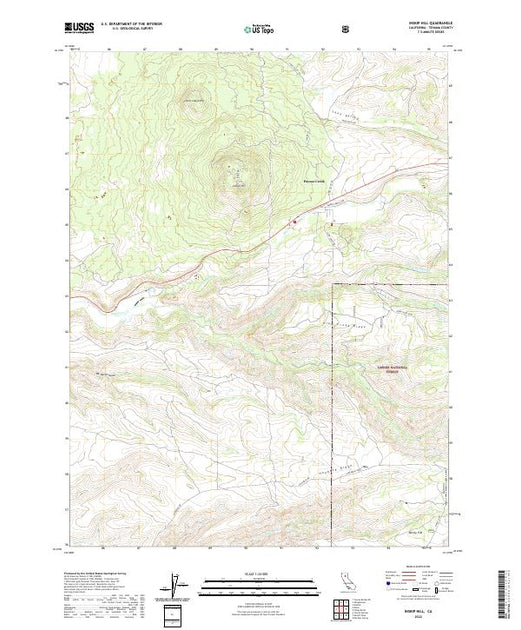US Topo 7.5-minute map for Inskip Hill CA – American Map Store