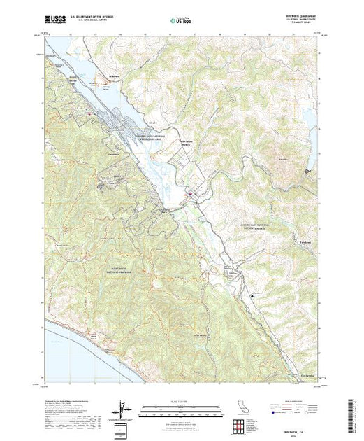 US Topo 7.5-minute map for Inverness CA – American Map Store