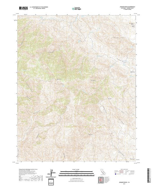 US Topo 7.5-minute map for Joaquin Rocks CA – American Map Store