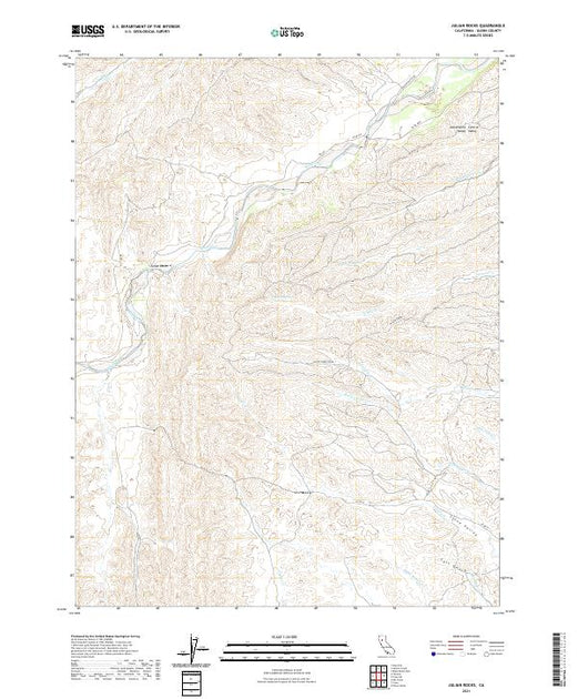 US Topo 7.5-minute map for Julian Rocks CA – American Map Store