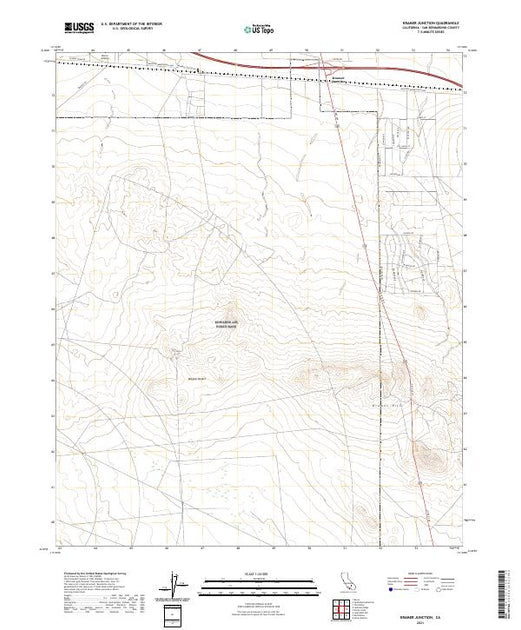 US Topo 7.5-minute map for Kramer Junction CA – American Map Store