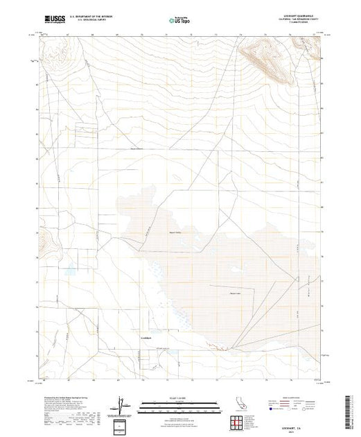 US Topo 7.5-minute map for Lockhart CA – American Map Store