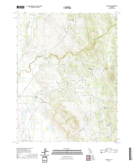 US Topo 7.5-minute map for Loma Rica CA – American Map Store