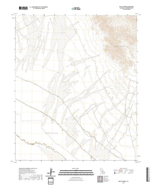 US Topo 7.5-minute map for McCoy Spring CA – American Map Store