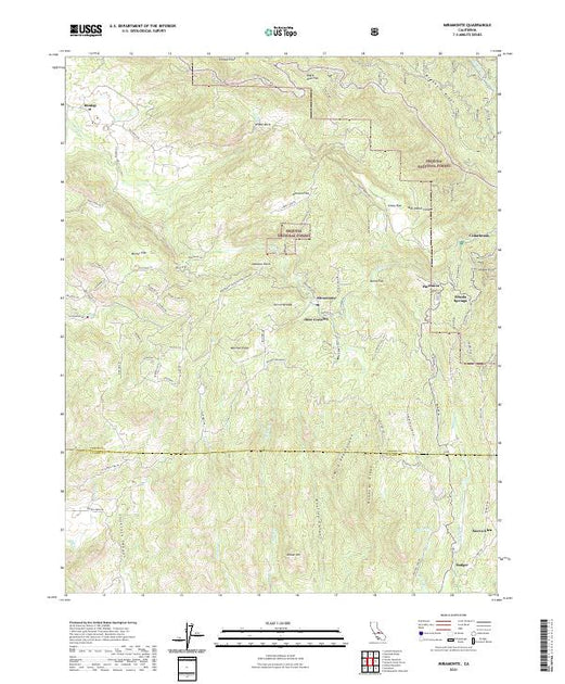 US Topo 7.5-minute map for Miramonte CA – American Map Store