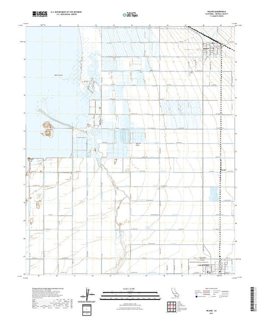 US Topo 7.5-minute map for Niland CA – American Map Store