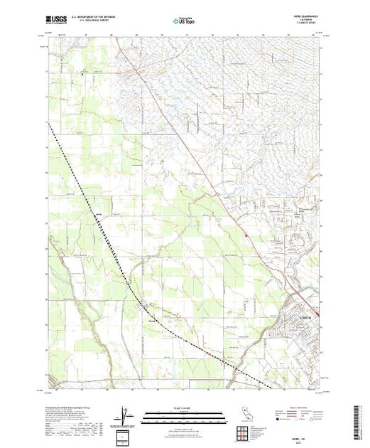 US Topo 7.5-minute map for Nord CA – American Map Store