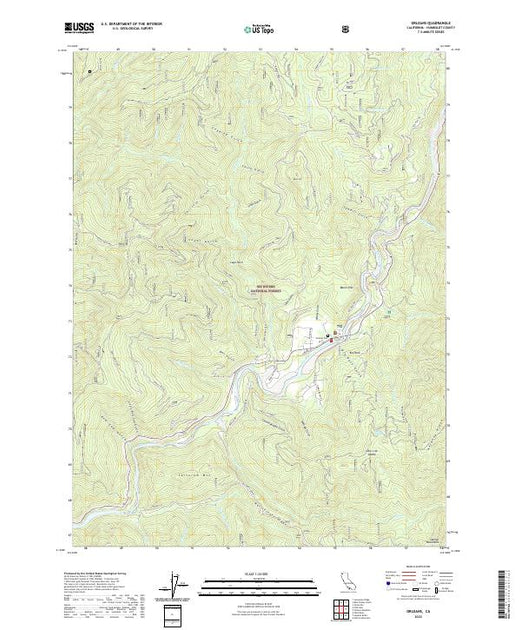 US Topo 7.5-minute map for Orleans CA – American Map Store