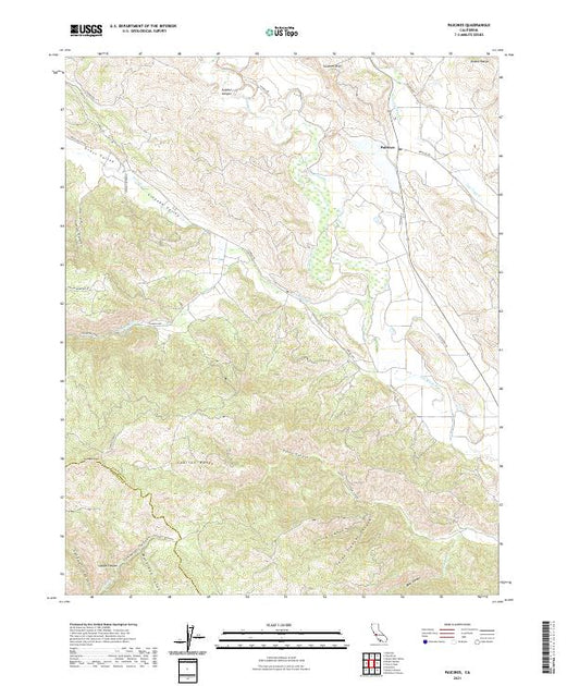 US Topo 7.5-minute map for Paicines CA – American Map Store
