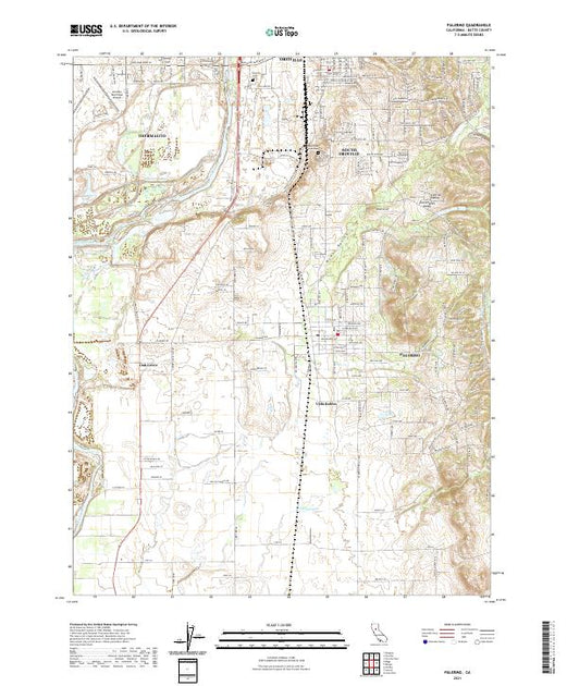 US Topo 7.5-minute map for Palermo CA – American Map Store