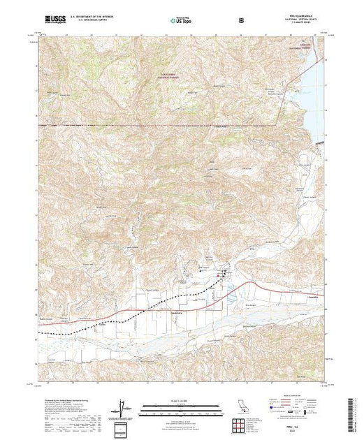 US Topo 7.5-minute map for Piru CA – American Map Store