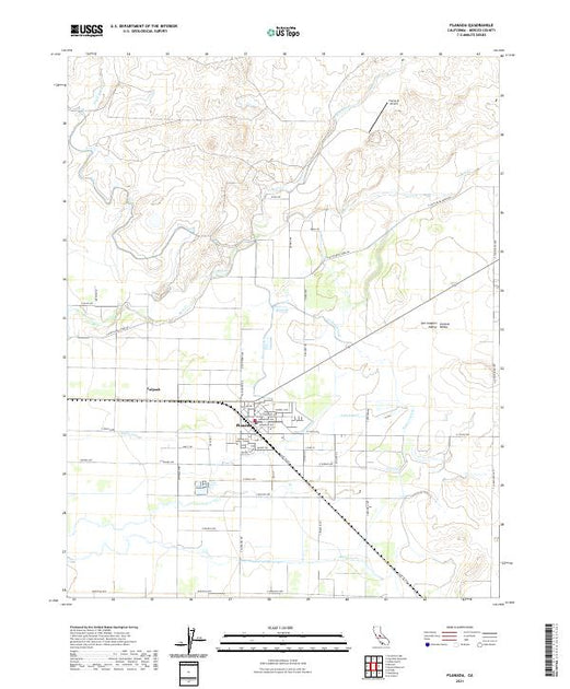 US Topo 7.5-minute map for Planada CA – American Map Store