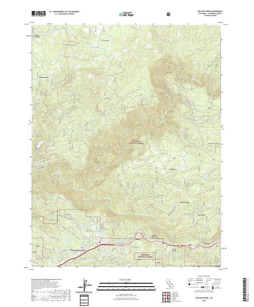 US Topo 7.5-minute map for Pollock Pines CA – American Map Store