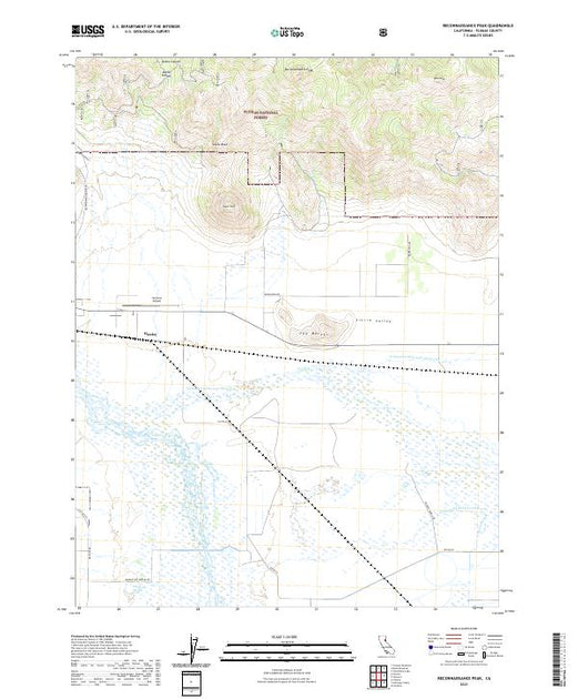 US Topo 7.5-minute map for Reconnaissance Peak CA – American Map Store