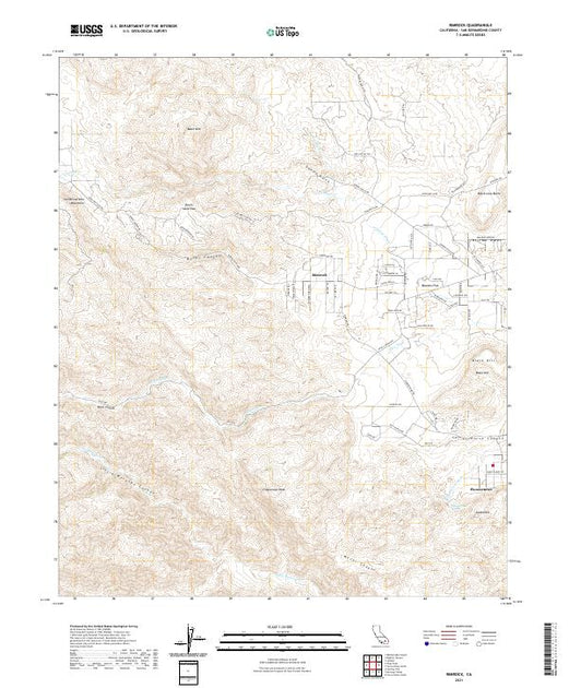 US Topo 7.5-minute map for Rimrock CA – American Map Store