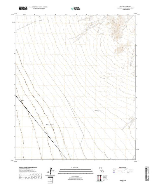 US Topo 7.5-minute map for Sablon CA – American Map Store