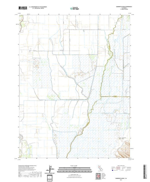 US Topo 7.5-minute map for Sanborn Slough CA – American Map Store