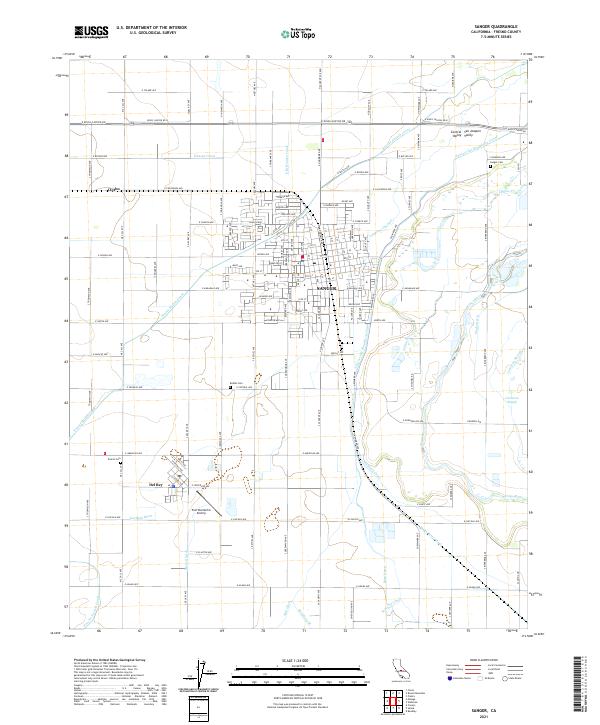 Sanger California Map