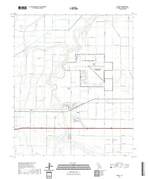 US Topo 7.5-minute map for Seeley CA – American Map Store
