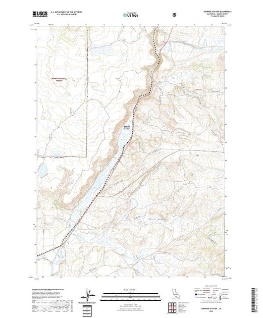 US Topo 7.5-minute map for Surprise Station CA – American Map Store