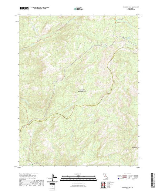 US Topo 7.5-minute map for Tamarack Flat CA – American Map Store