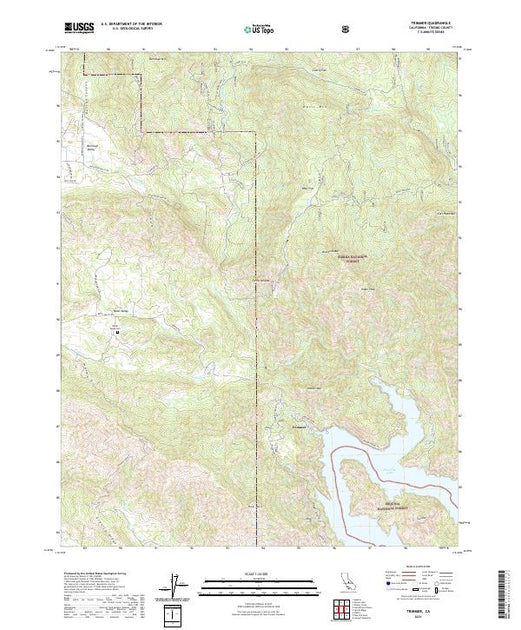 US Topo 7.5-minute map for Trimmer CA – American Map Store