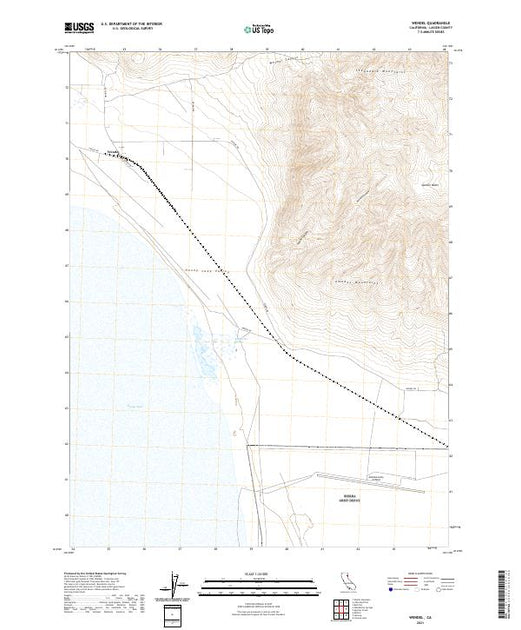 US Topo 7.5-minute map for Wendel CA – American Map Store