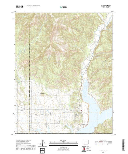 US Topo 7.5-minute map for Allison CONM – American Map Store
