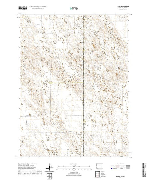 US Topo 7.5-minute map for Alvin NE CONE – American Map Store