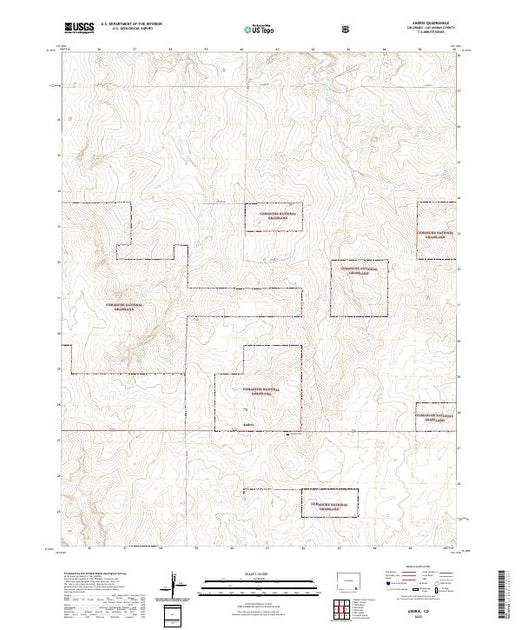 US Topo 7.5-minute map for Andrix CO – American Map Store