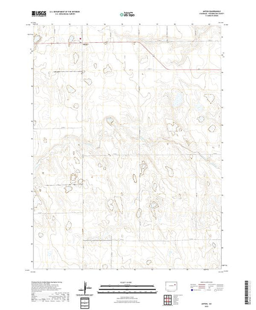 US Topo 7.5-minute map for Anton CO – American Map Store