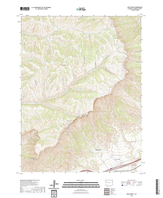 US Topo 7.5-minute map for Anvil Points CO – American Map Store