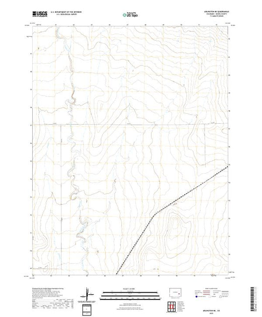 US Topo 7.5-minute map for Arlington NE CO – American Map Store