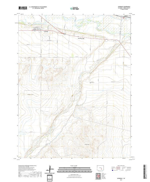 US Topo 7.5-minute map for Avondale CO – American Map Store
