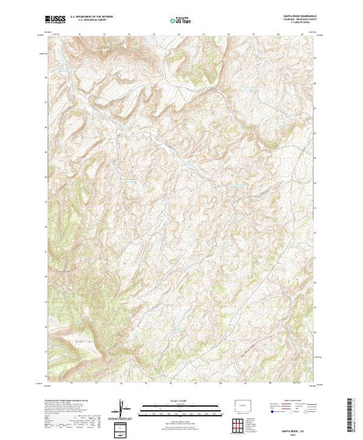 US Topo 7.5-minute map for Banta Ridge CO – American Map Store