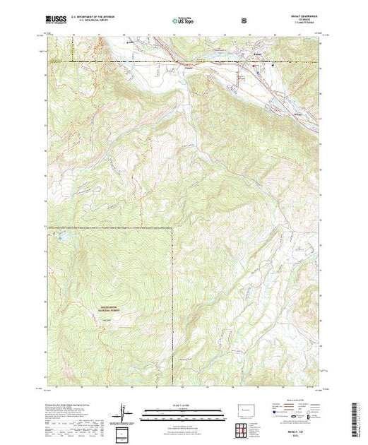 US Topo 7.5-minute map for Basalt CO – American Map Store