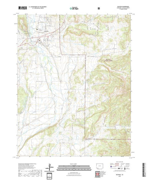 US Topo 7.5-minute map for Bayfield CO – American Map Store