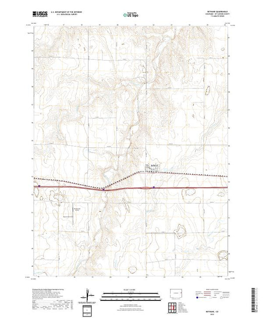 US Topo 7.5-minute map for Bethune CO – American Map Store