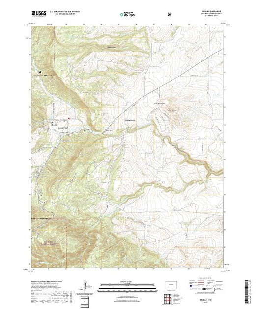 US Topo 7.5-minute map for Beulah CO – American Map Store
