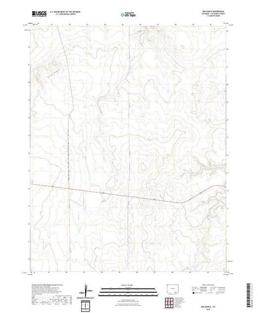 US Topo 7.5-minute map for Box Ranch CO – American Map Store