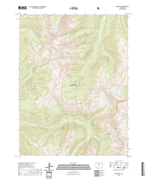 US Topo 7.5-minute map for Byers Peak CO – American Map Store