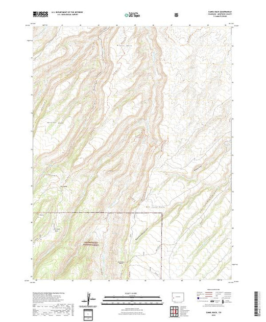US Topo 7.5-minute map for Camel Back CO – American Map Store